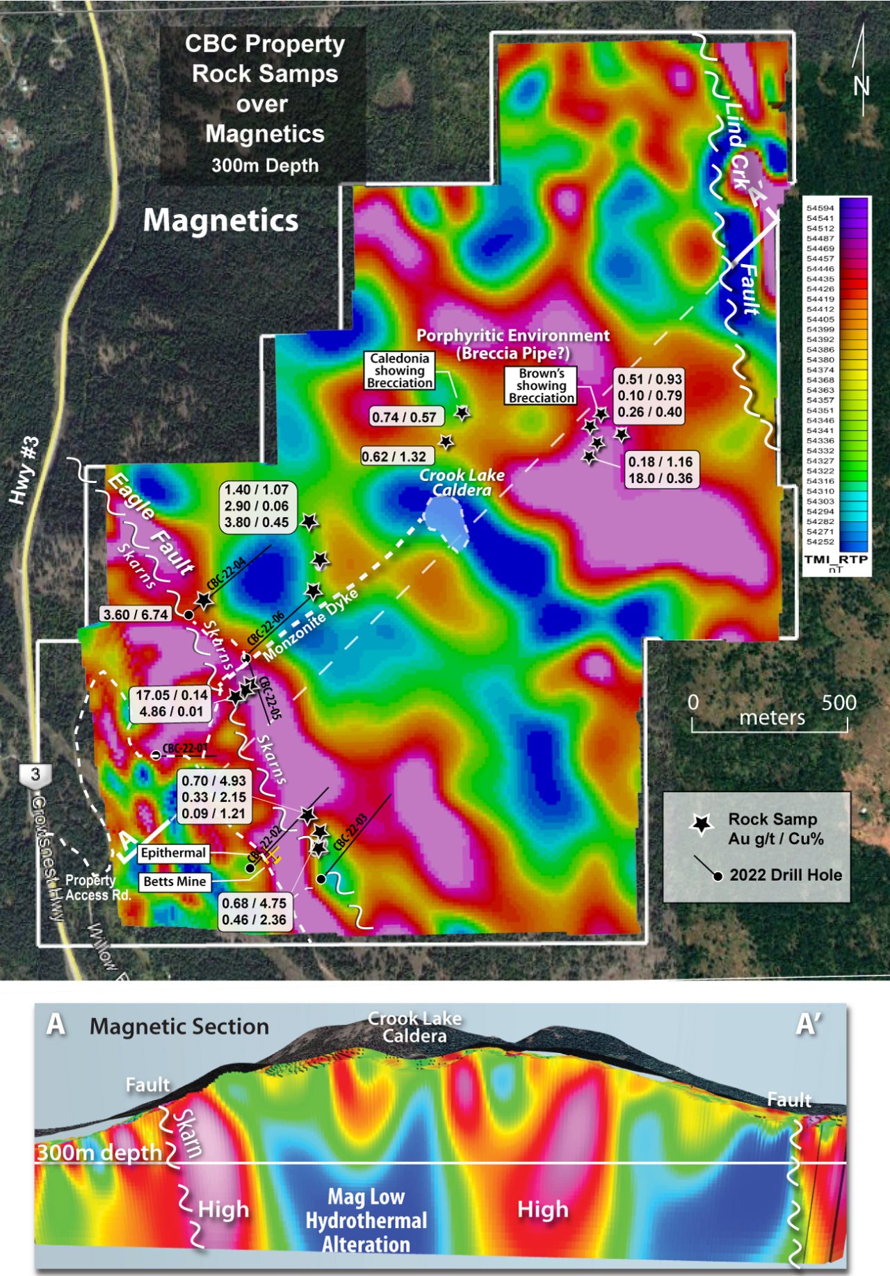 CBC Mag plan with section | Belmont Resources